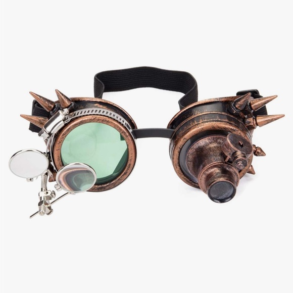 Accessories | Steampunk Spiked Goggles Loupe Eyewear Halloween Cosplay ...